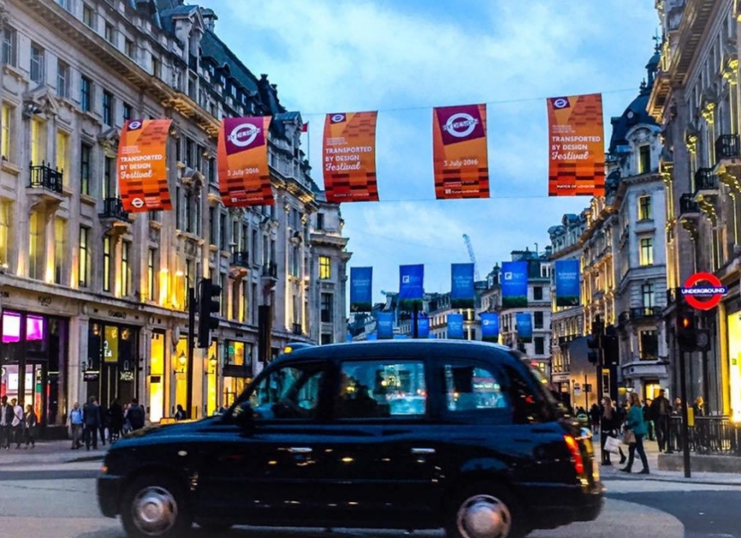 Regent Street mit Cab (C) TfL | Taxi Times