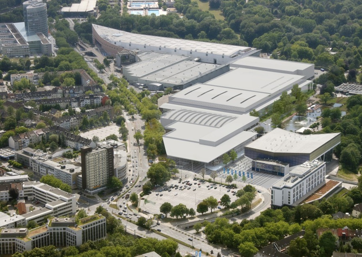 Messehallen Essen Luftbild Foto Messe Essen | Taxi Times