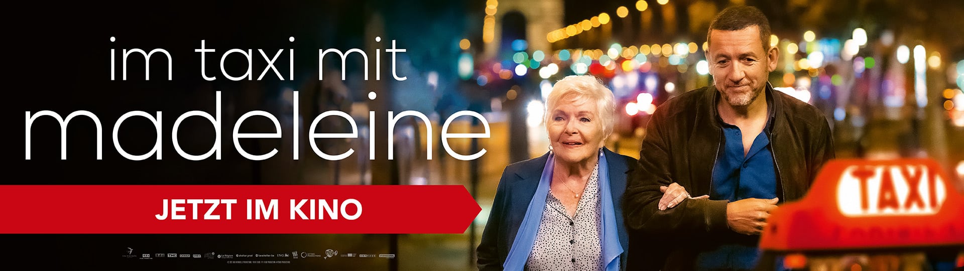 Werbebanner Im Taxi mit Madeleine | Taxi Times